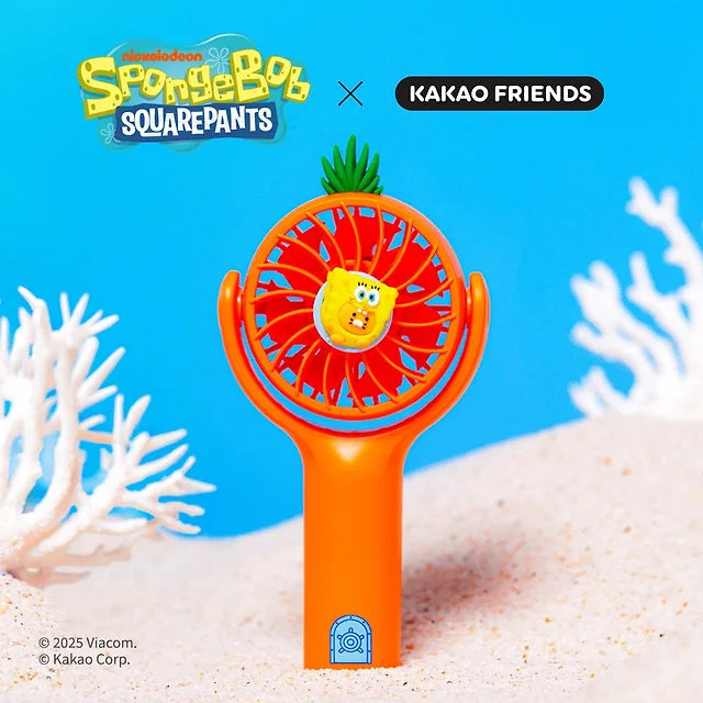 [Kakao Friends]SpongeBob x Kakao Friends Mini Fan_Chunsik – hiswanwholesale