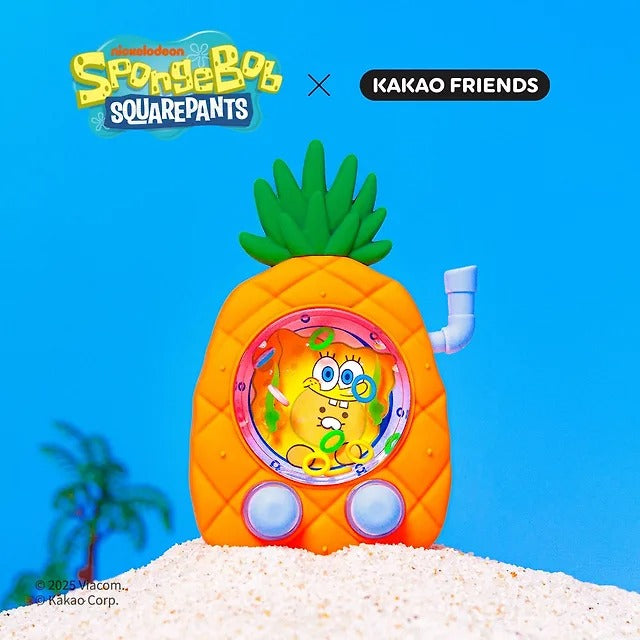[Kakao Friends]SpongeBob x Kakao Friends Water Moving Figure Keyring ...